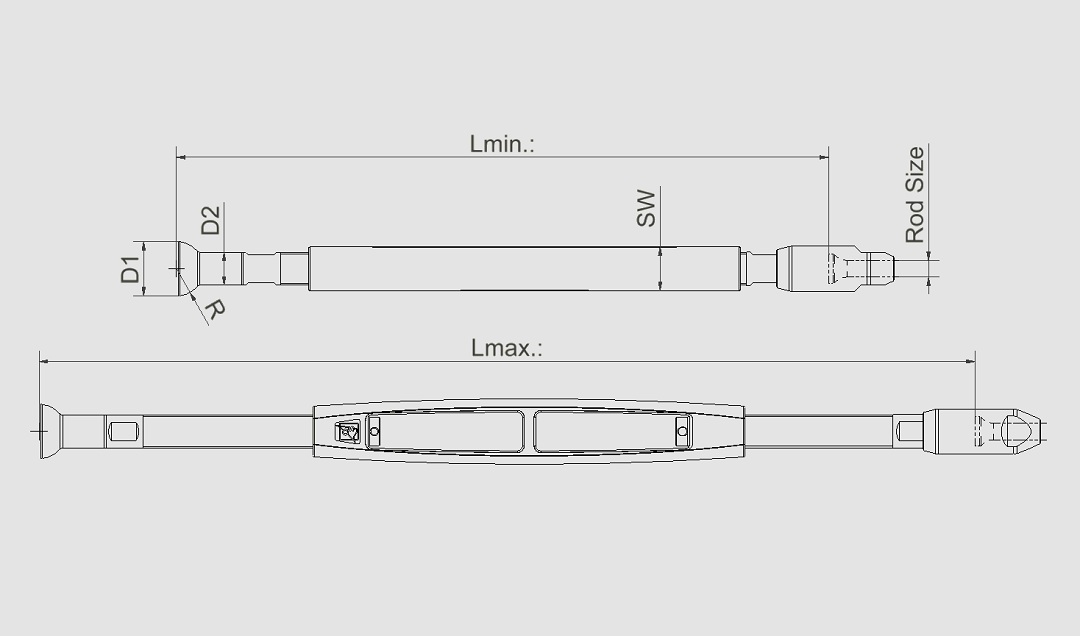 Chrome Bronze Turnbuckle with Ball (1795-) - BSI Rigging