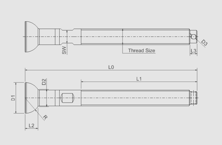 Ball terminal UNF threaded (27-) - BSI Rigging