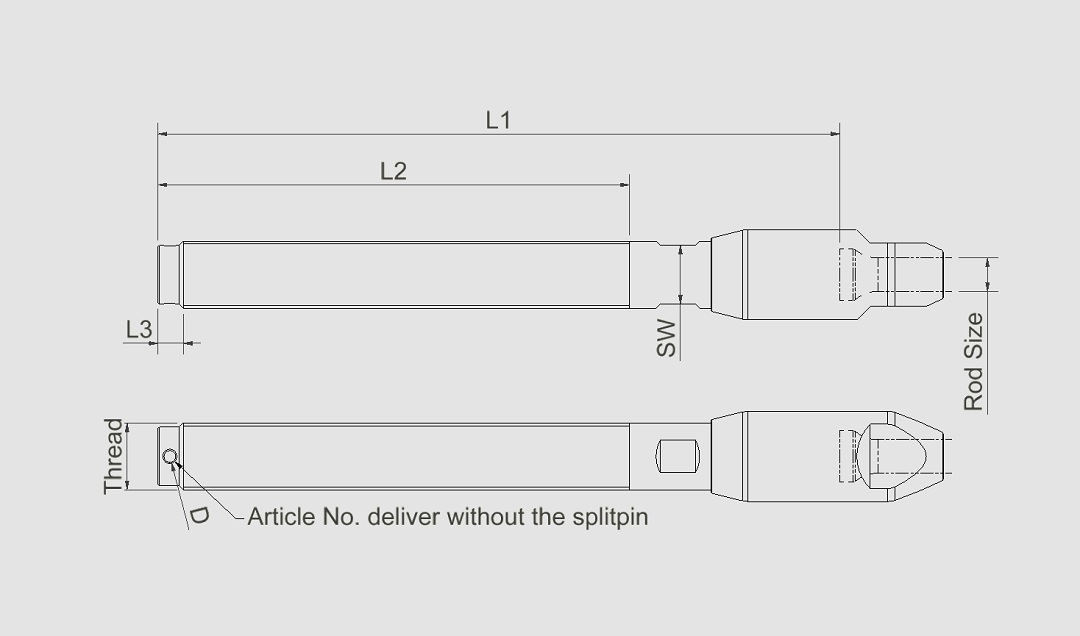 Stud with Socket (53-) - BSI Rigging