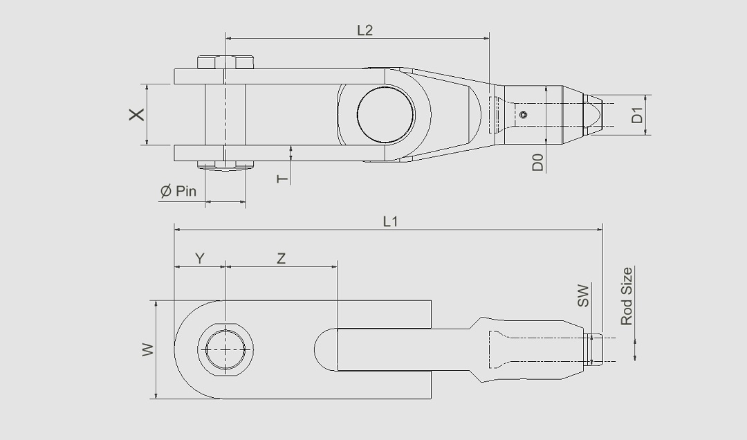 Furling Toggle with Eye & Socket (RFTL-) - BSI Rigging